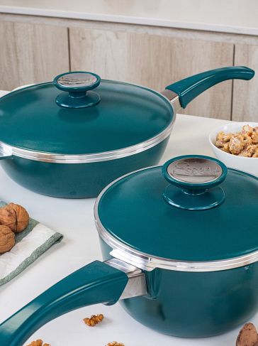 Contemporánea Capri - Essen Ollas, cacerolas y sartenes de aluminio